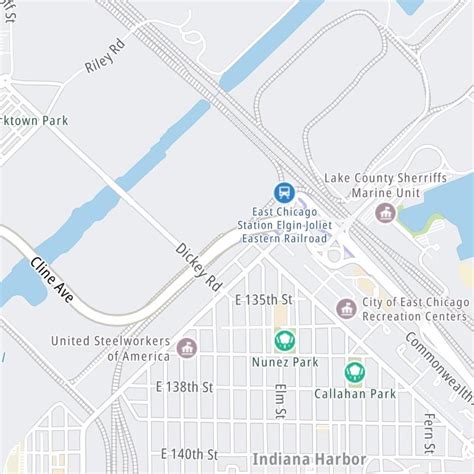 Cline Avenue Bridge Map