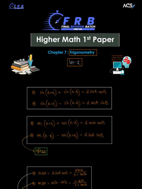 Trigonometry Lec 2 Frb 24 Pdf
