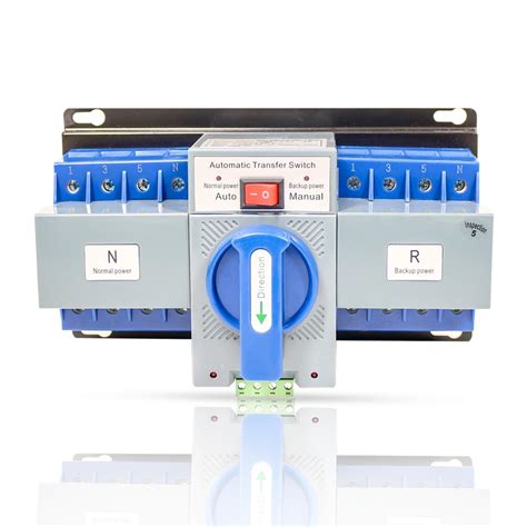 Factory Supplier 4 Pole 63 Amps Double Power Source Generator Automatic Transfer Switch Ats