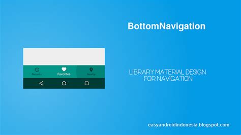 Tutorial Android Contoh Penggunaan Bottomnavigation Sebagai Navigasi