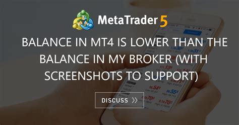 balance in mt4 is lower than the balance in my broker with screenshots