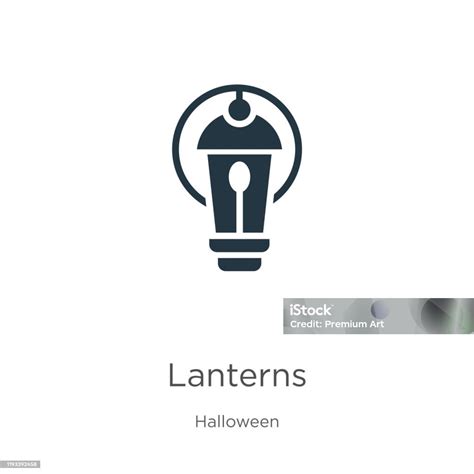랜턴 아이콘 벡터입니다 흰색 배경에 고립 된 할로윈 컬렉션에서 트렌디 한 플랫 랜턴 아이콘 벡터 일러스트는 웹 및 모바일 그래픽 디자인 로고 Eps10에 사용할 수 있습니다