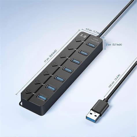7 Ports Usb Hub Splitter Multi Hub Usb 30 Adapter Usb Several Ports Power Adapter With Switches 7 Ports Usb Hub Splitter Multi Hub Usb 30 Adapter Usb Several Ports Power Adapter With Switches