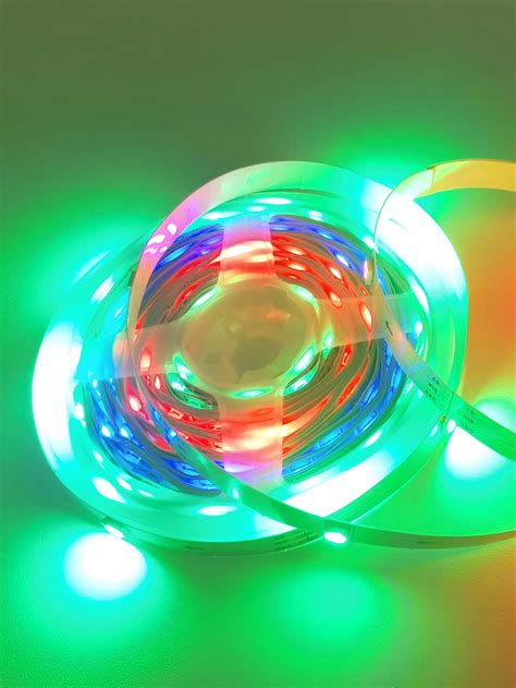 RGB LED Strip Light M Music Sync Bluetooth Strip Light With Remote Control And Keys SHEIN USA