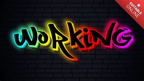 Working Text Effect Generator