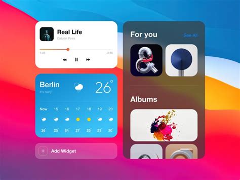 Macos Big Sur Widgets Widget Design Widget Electronics Mini Projects