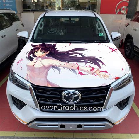 Rin Tohsaka Fate Itasha Car Vinyl Hood Wrap Decal Sticker Favor Graphics