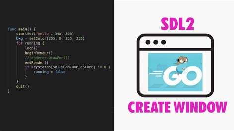 Go Sdl2 Window Tutorial Fps Keyboard And Mouse Input Youtube