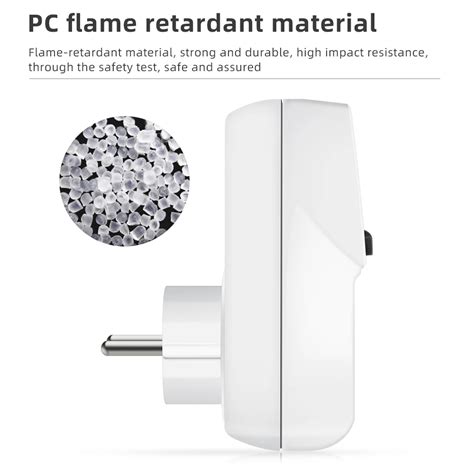 16a Programmable Temperature Sensor Control Socket Plug Timer For