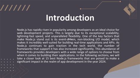 Ppt Choosing The Right Nodejs Framework For App Development 2024 Powerpoint Presentation Id