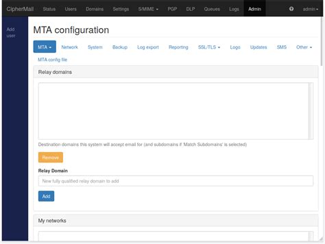 Mta — Ciphermail Documentation