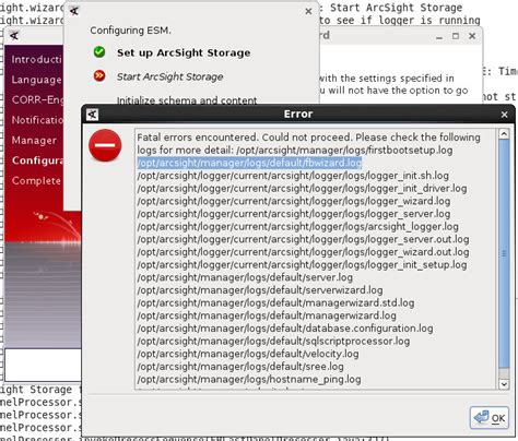 Esm Suit Installation Error Threat Detection And Response Discussions Opentext Threat