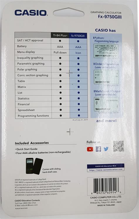 Casio Fx 9860gii Graphing Calculator Parcc Hs