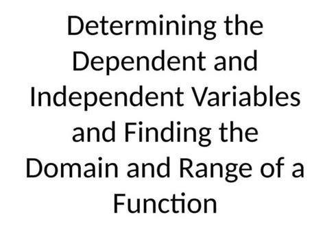 Functions And Relation Domain And Range Of Functionspptx