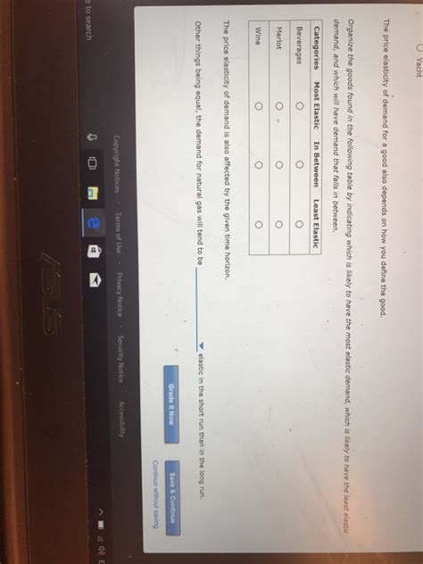 Solved 1 Determinants Of The Price Elasticity Of Demand