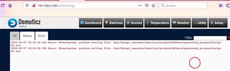 Domoticz Cannot Save Scripts General Discussion Dietpi Community Forum