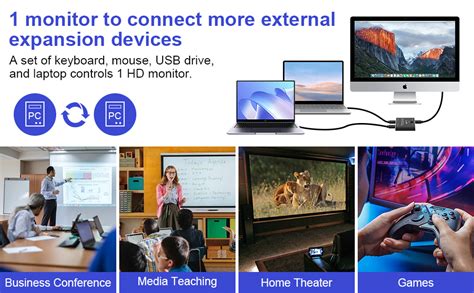 8k Usbc Switch Usb C Switcher For 2 Computers Bi Directional Usb C Kvm Switch