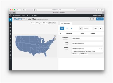 Click On Add Button In The Toolbar And Fill In The Wordpress Create Interactive Map HD Png