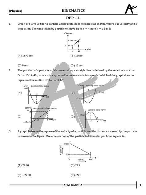 Dpp 04 Kinematics Pdf