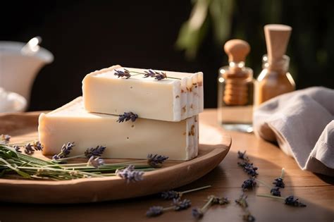 Premium Ai Image Aigenerated Handmade Soap Bars In Various Flavored Colors