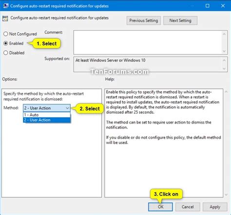 Configure Auto Restart Required Notification For Updates In Windows 10 Tutorials