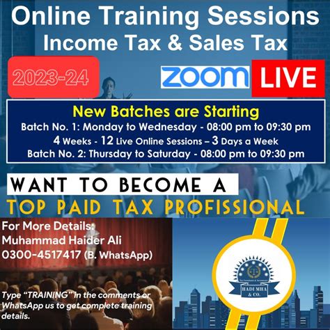 haider mushtaq on linkedin pakistan incometax training online
