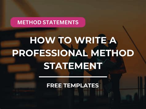 Method Statement Examples For Construction Free Download Method Statement Examples For Construction Free Download