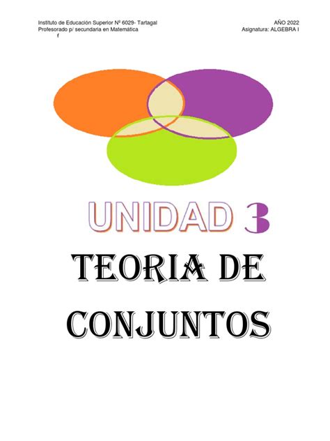 Teoría De Conjuntos 1 Descargar Gratis Pdf Número Real Álgebra