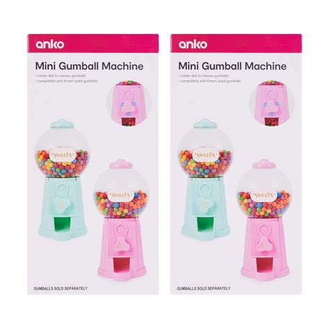 Mini Gumball Machine Assorted Kmart