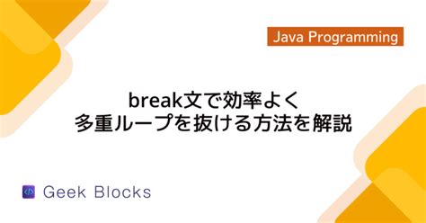 Java While文の条件式の書き方まとめ Geekblocks