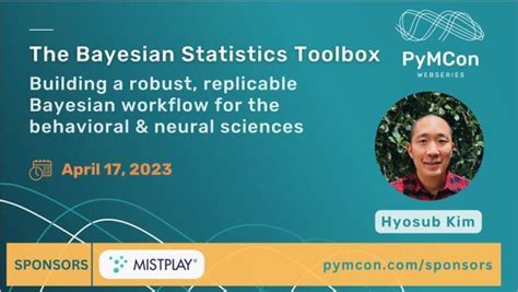 Pymc On Linkedin Pymcon Web Series Bayesian Statistics Toolbox Mon