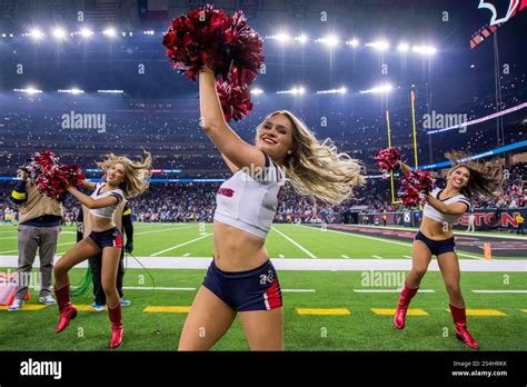 Houston Tx Usa 11th Jan 2025 A Houston Texans Cheerleader Performs