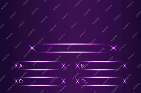Premium Vector Question And Answers Template Quiz Game In Tv Gradient Background Of Blue And