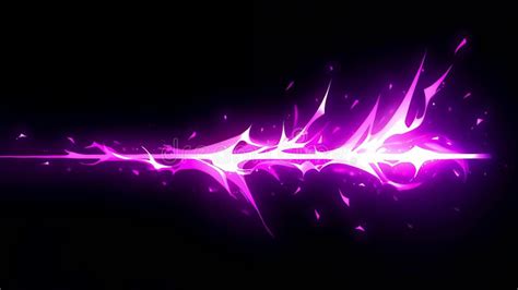 Abstract Animated Illustration Of A Glowing Purple Fiery Pattern On A