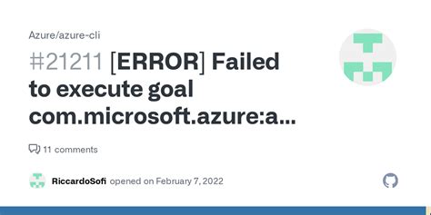 Error Failed To Execute Goal Commicrosoftazureazure Webapp Maven