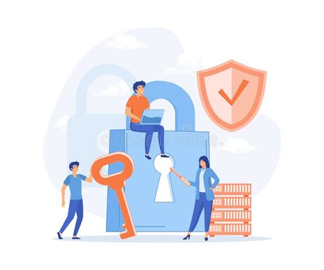 Database Security Phishing Hacker Attack Concept Hackers Stealing