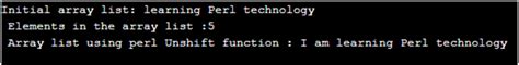 Perl Unshift How Does The Unshift Function Work In Perl
