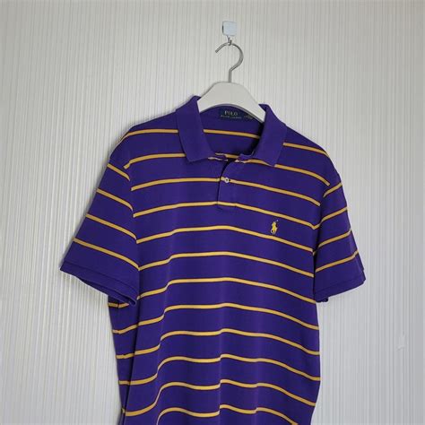 100폴로 반팔카라티 스트라이프 보라 옐로 헬로마켓