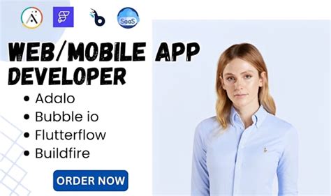 Develop bubble app, bubble mvp saas, bubble io website, adalo ...