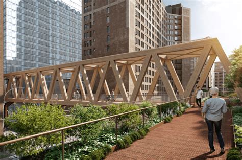 Moynihan Connector Timber Bridge Think Wood