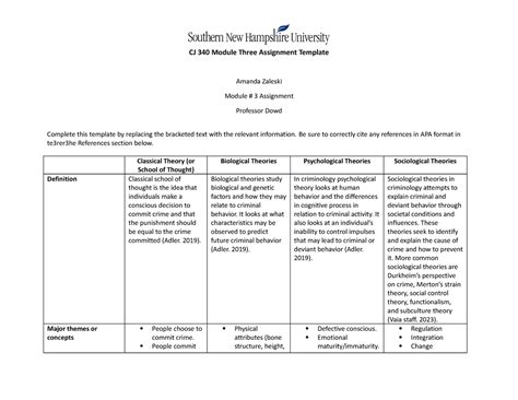 cj 340 module three assignment template cj 340 module three