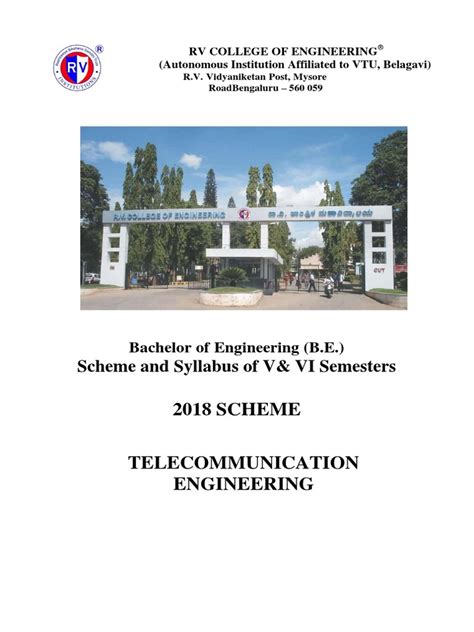 4 Te 2018 V Vi Scheme Syllabus Full Pdf Transmission Line Modulation