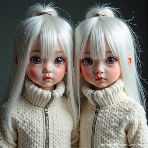 Identical Chinese Twins With White Hair Stable Diffusion Online Identical Chinese Twins With White Hair Stable Diffusion Online