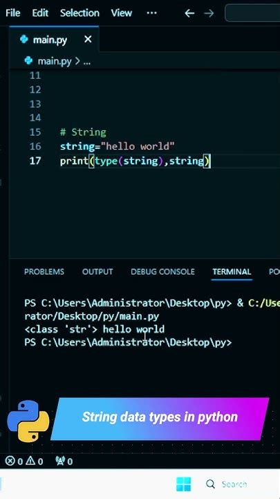 String Data Types In Python Icntcloudgyan Pythonprogramming Youtube