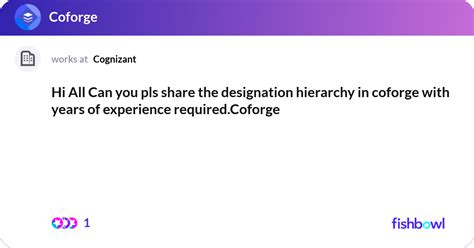 Hi All Can You Pls Share The Designation Hierarchy Fishbowl