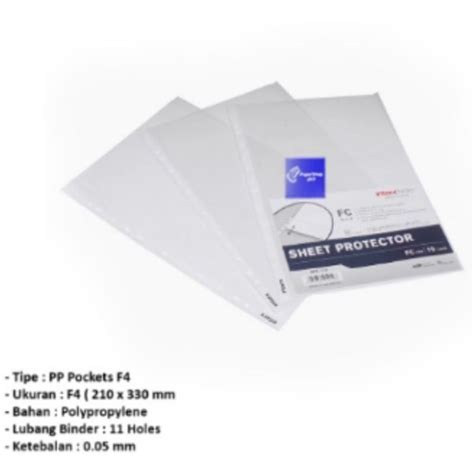 Jual Sheet Protector Ukuran A4 F4 10 Pcs Shopee Indonesia