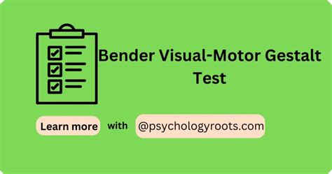 Bender Visual Motor Gestalt Test Psychology Roots