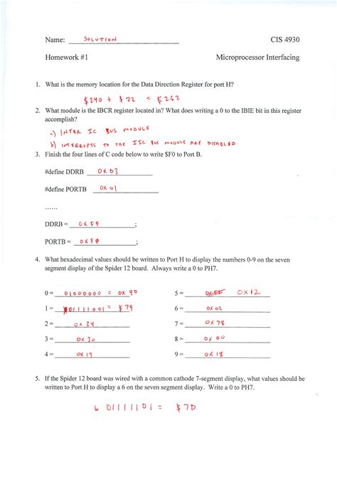 Homework 1 Solutions Introduction To Robotics Cis 4930 Docsity