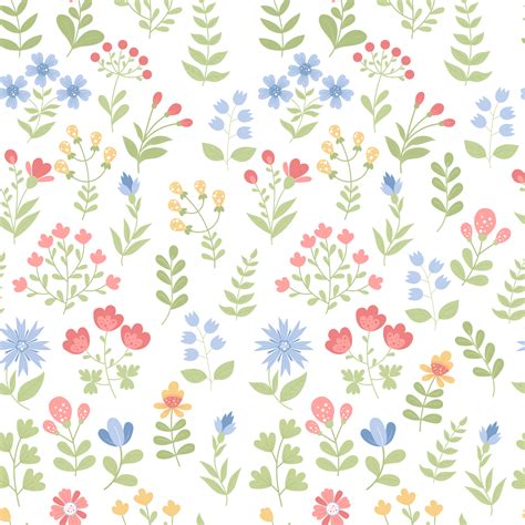 Floral Endless Background Seamless Pattern 18795350 Png