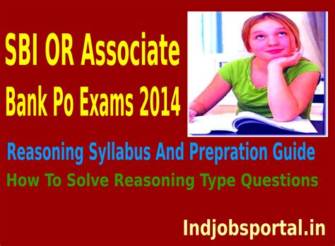 sbi or associate bank po clerk exams 2018 reasoning syllabus and